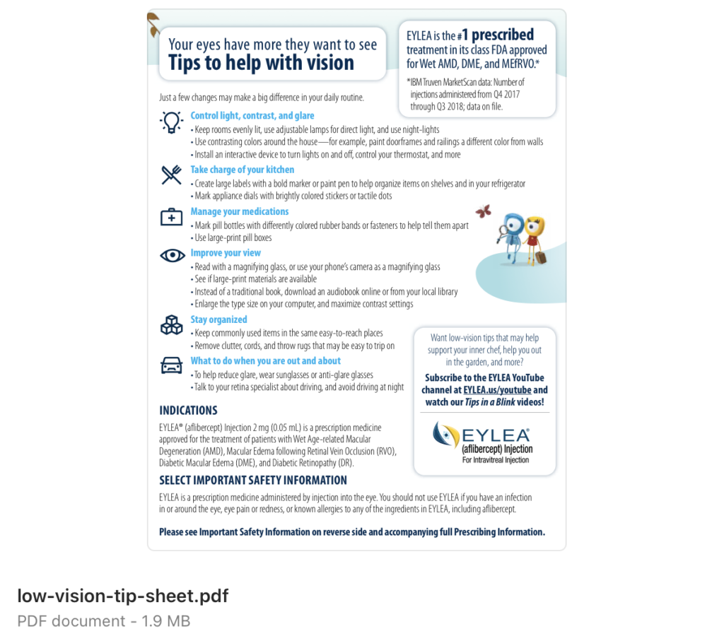 Medication Brochures – Retina Orange County